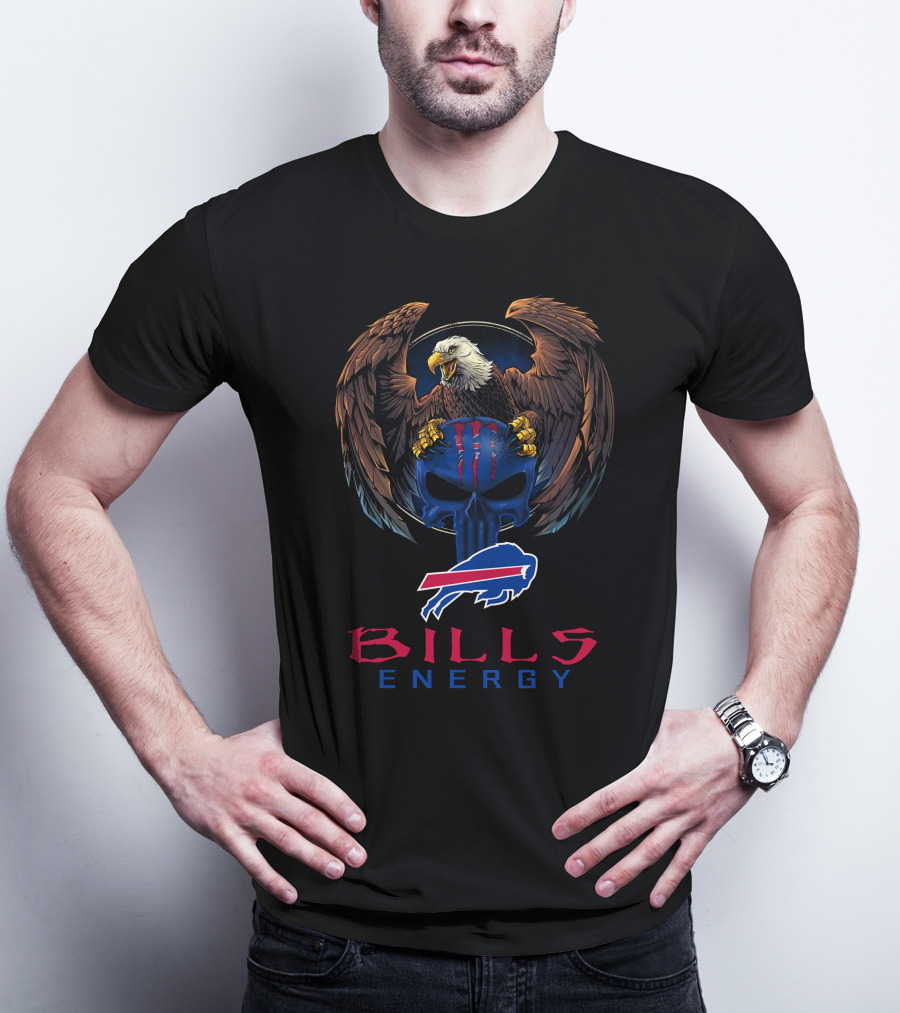 BILLS ENERGY Buffalo Bills Eagle Skull T-Shirt