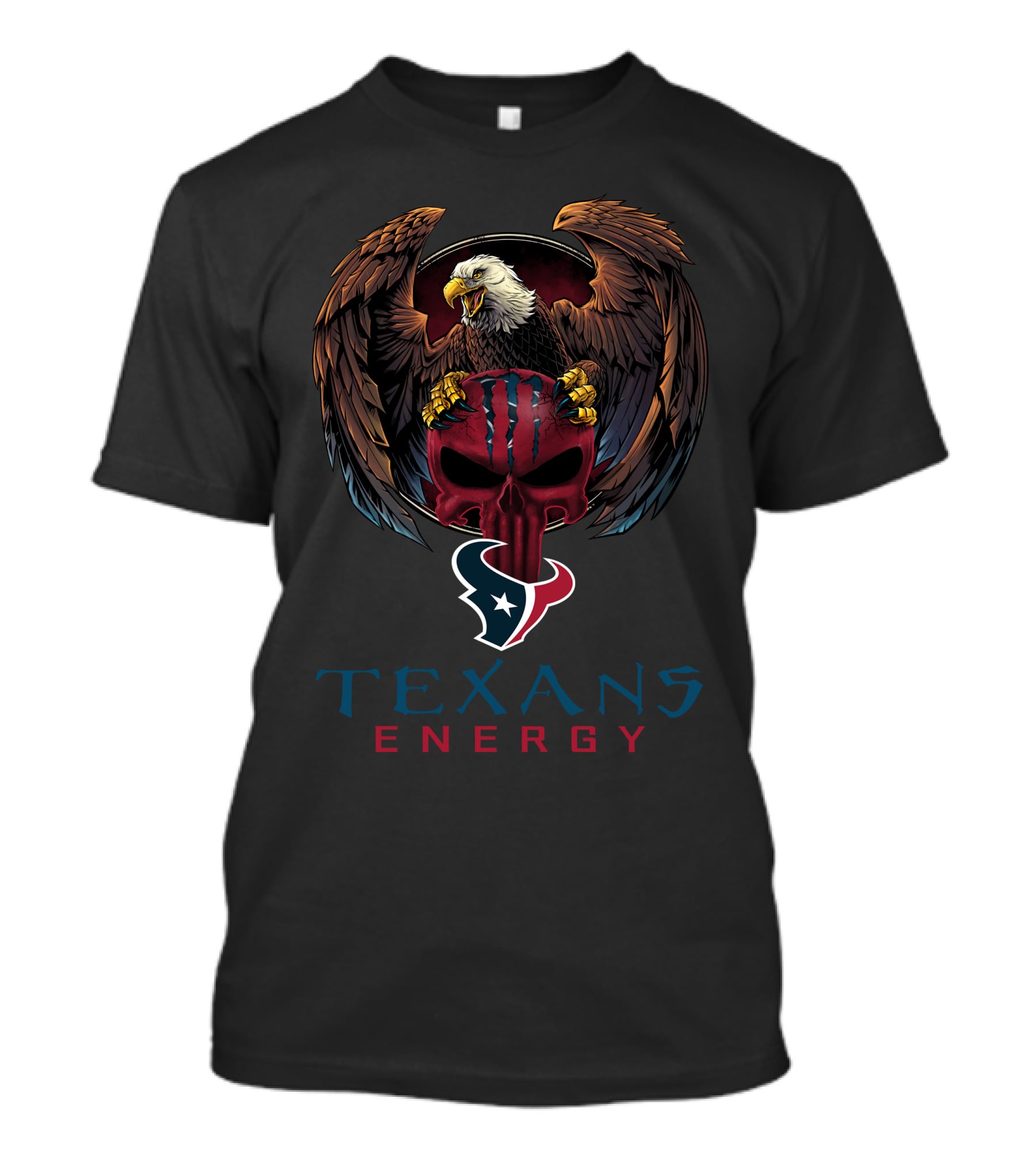 Texans Energy Houston Texans Patriotic Bald Eagle T-Shirt