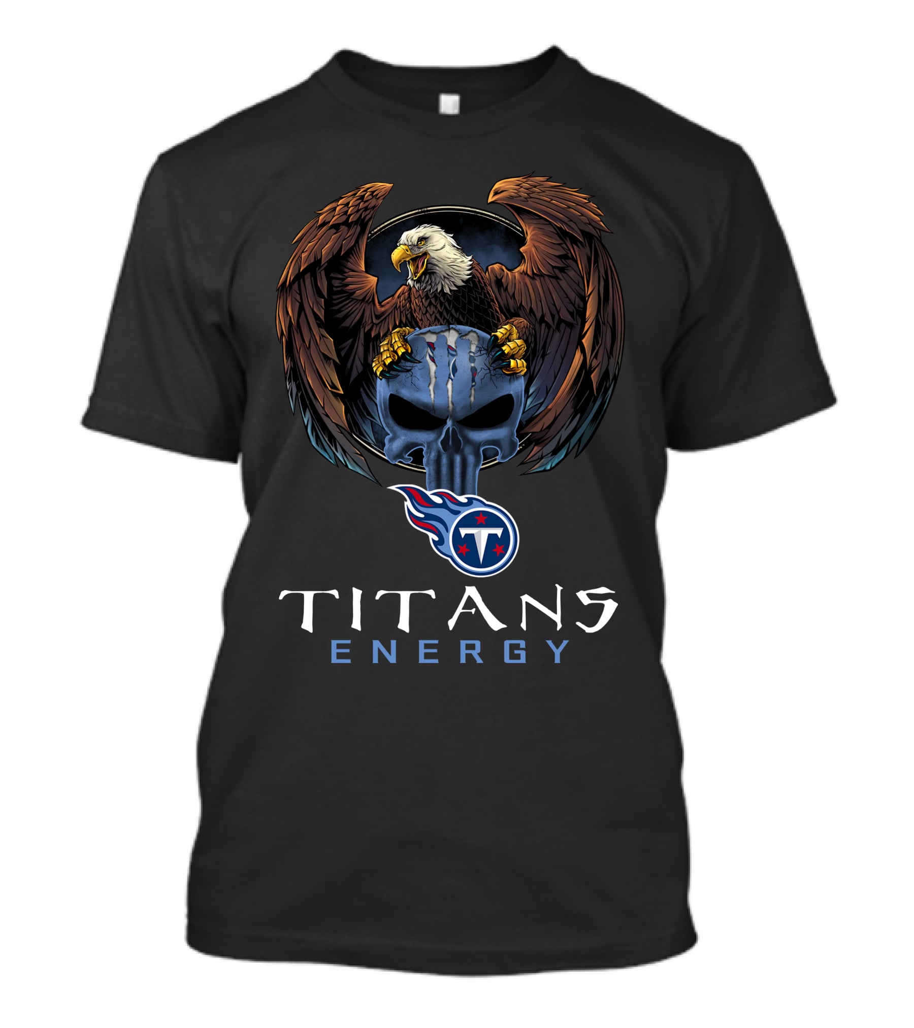 Titans Energy Tennessee Titans Eagle Skull T-Shirt