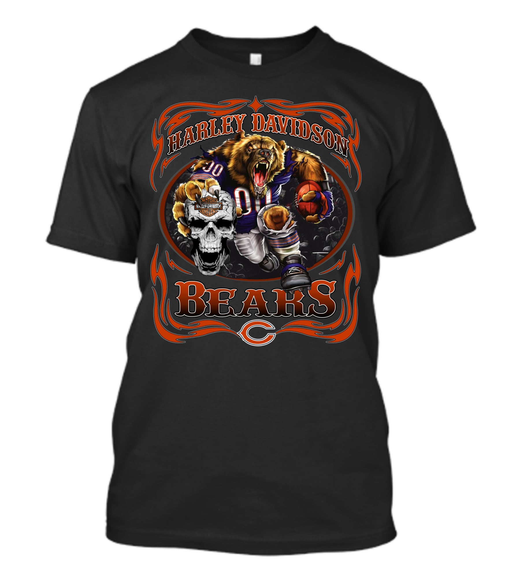 Harley Davidson Chicago Bears T-Shirt