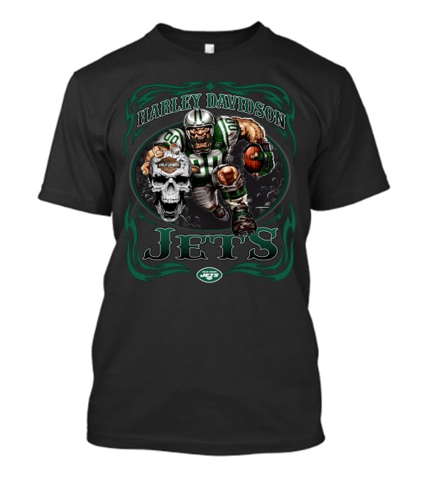 Harley Davidson New York Jets Live To Ride T-Shirt