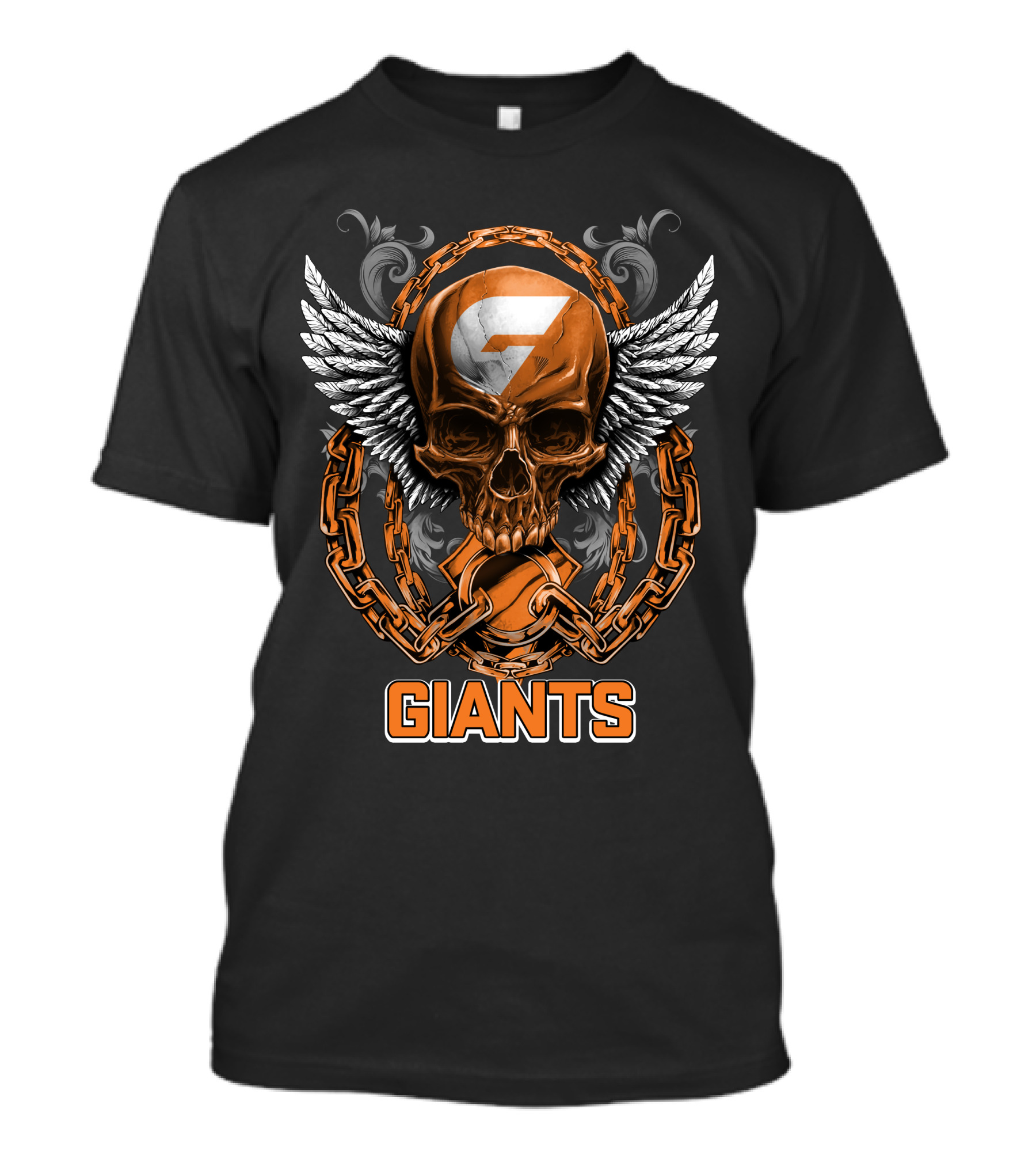 GIANTS Skull Wings Chains T-Shirt
