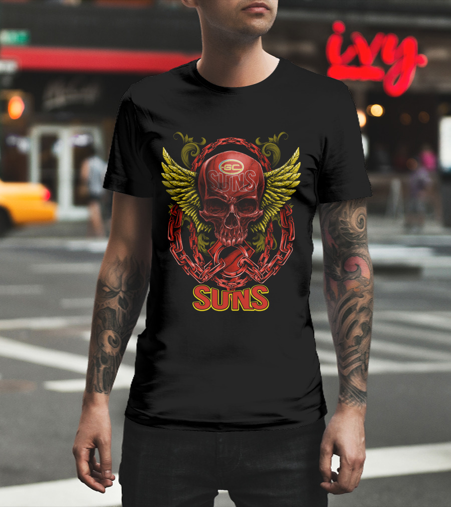 GC Suns Skull With Wings And Chains T-Shirt