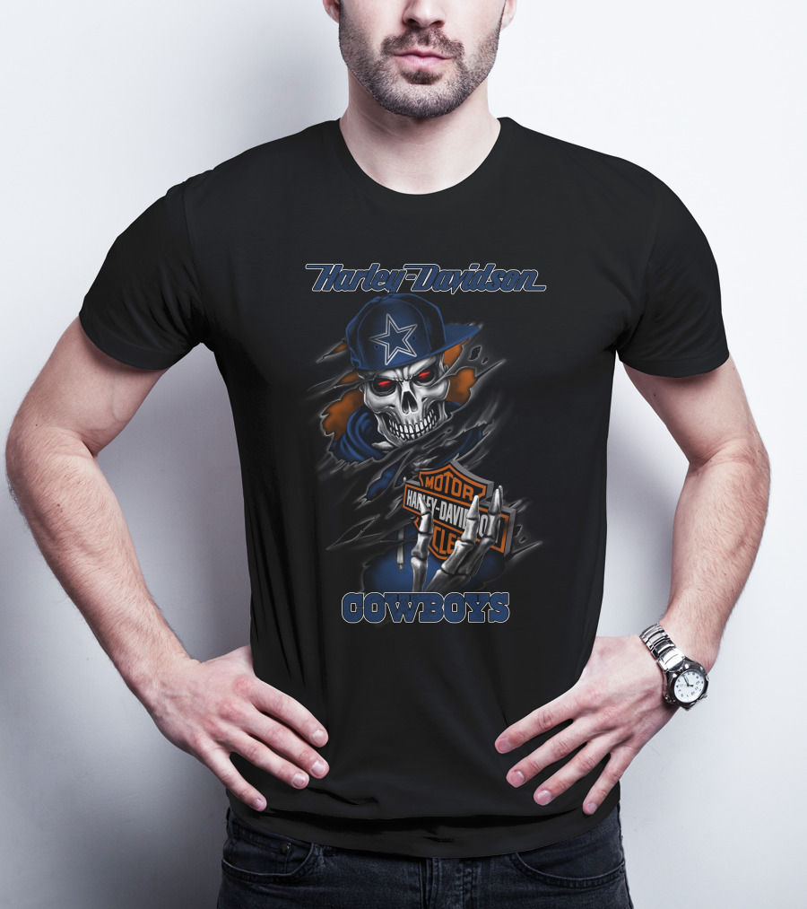 Harley Davidson Motor Harley Davidson Cycles Cowboys T-Shirt