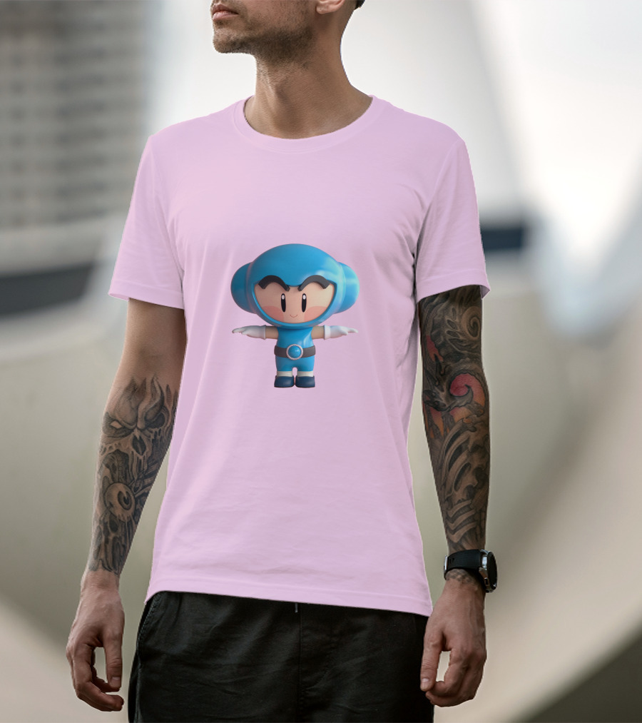 Crazy Arcade Dao Cute Character Blue T-Shirt