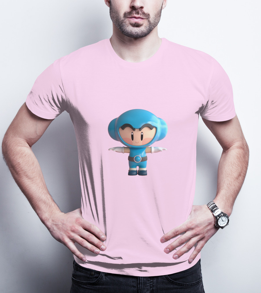 Crazy Arcade Dao Cute Character Blue T-Shirt
