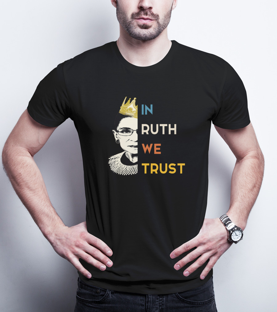 IN RUTH WE TRUST Crown Collar Half T-Shirt