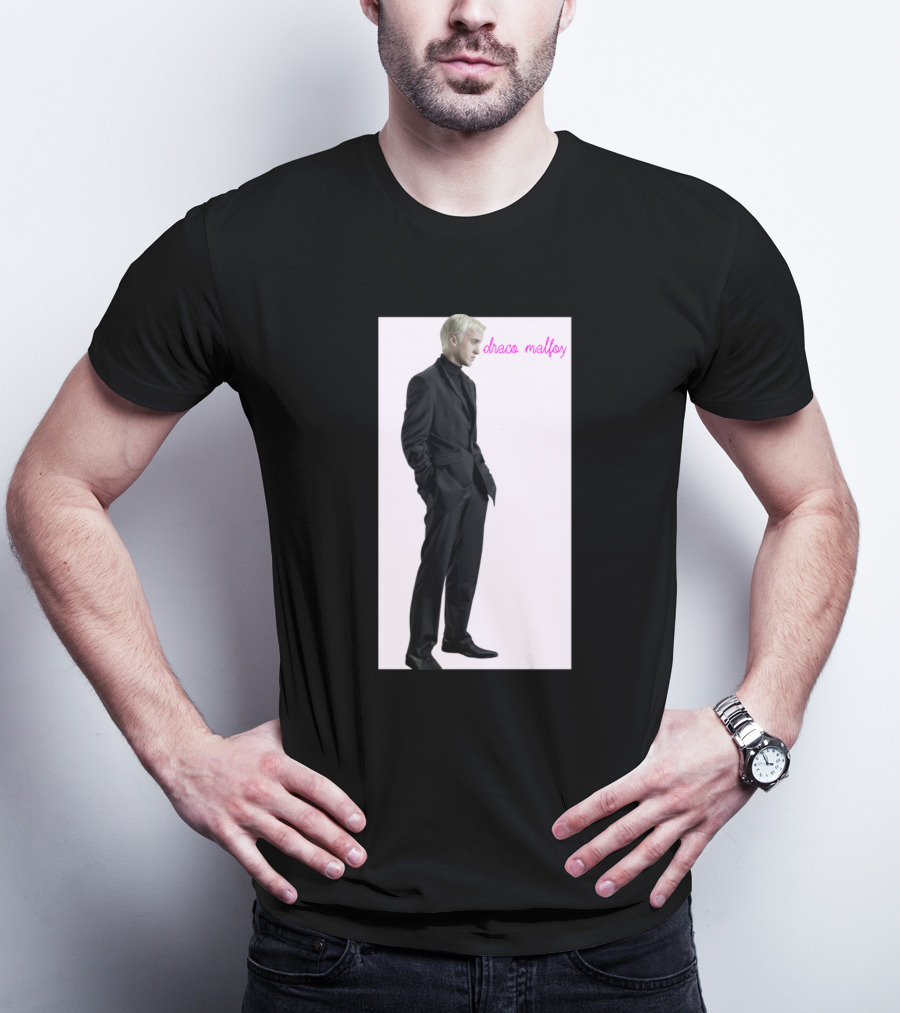 Draco Malfoy Fan Black Suit T-Shirt