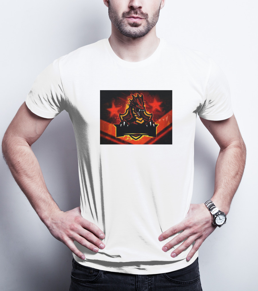 Draco6kin1 Fiery Dragon Emblem T-Shirt
