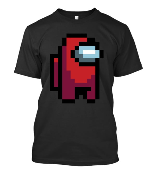 Among Us Red Crewmate Pixel T-Shirt