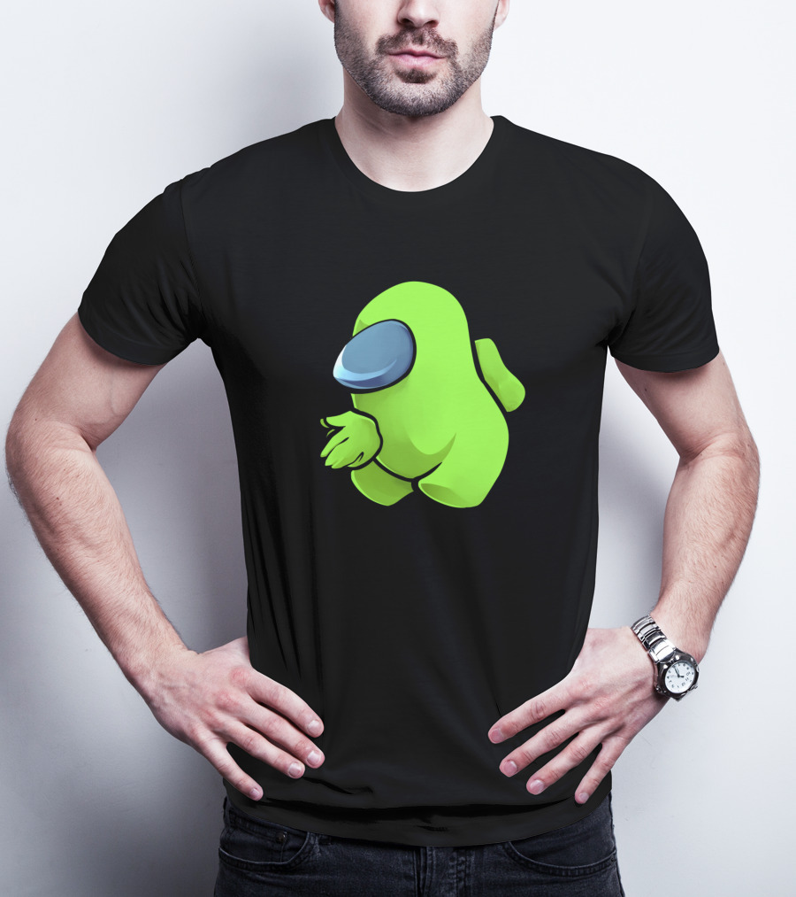 Sus Light Green Crewmate Character T-Shirt