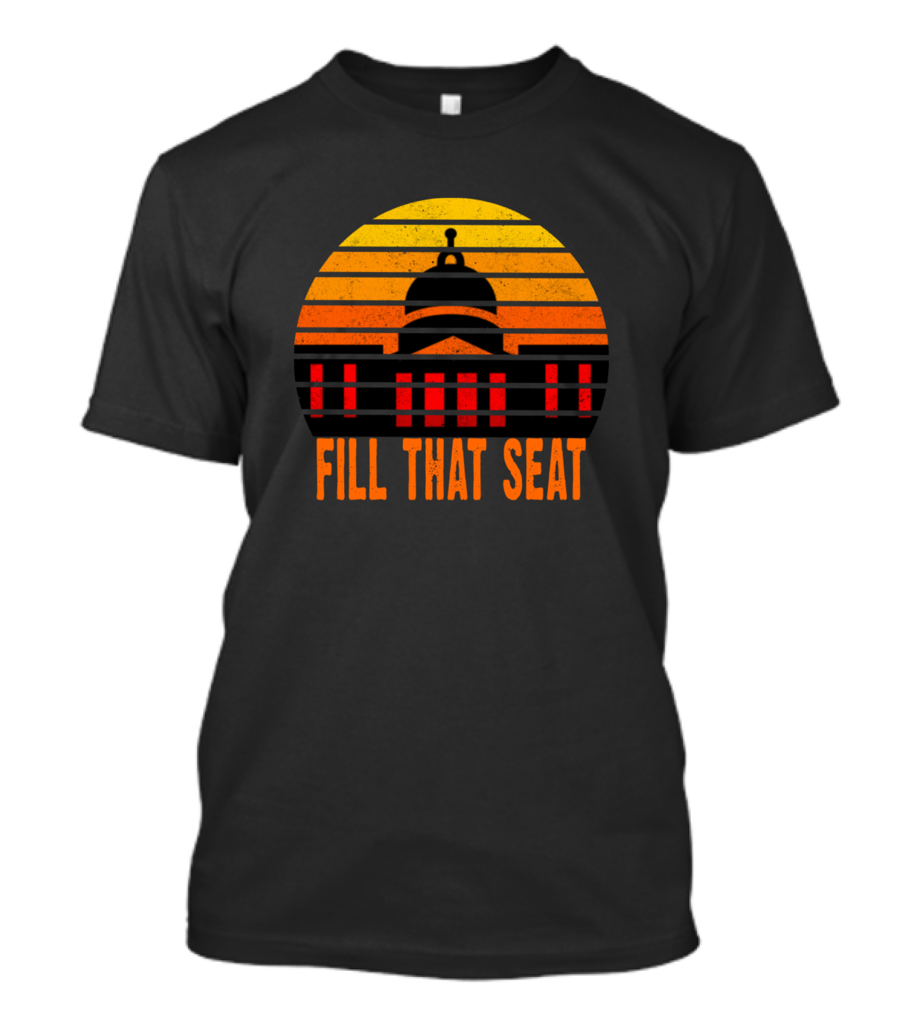 Fill That Seat 3ocgy Capitol Sunset Stripes T-Shirt