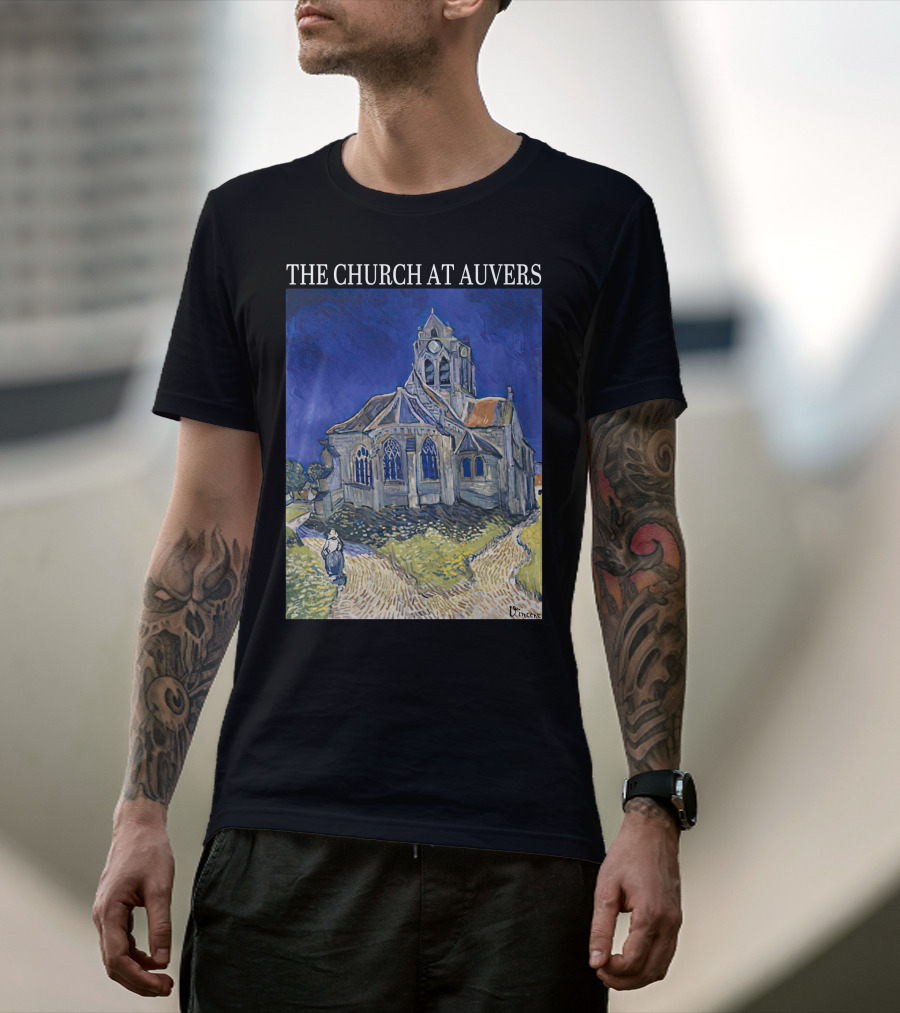 Van Gogh The Church At Auvers Painting By Vincent Van Gogh T-Shirt