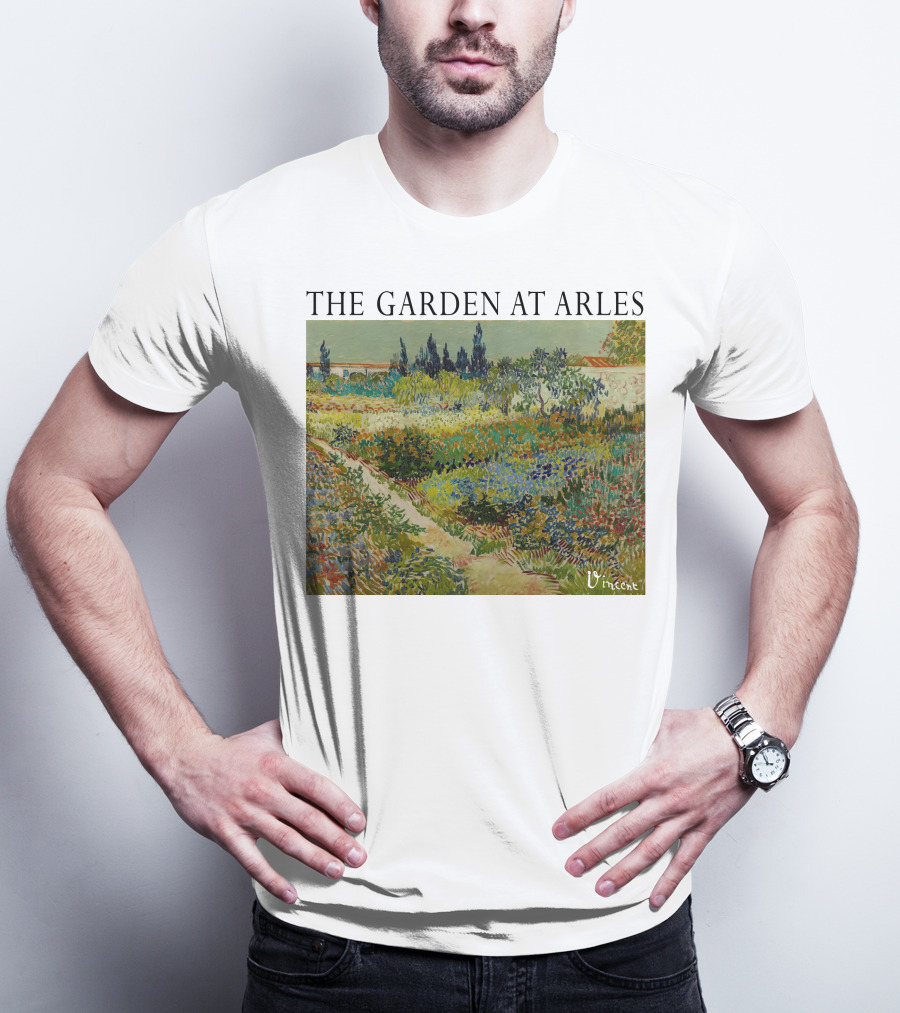 The Garden At Arles Vincent Van Gogh Vincent Signature T-Shirt