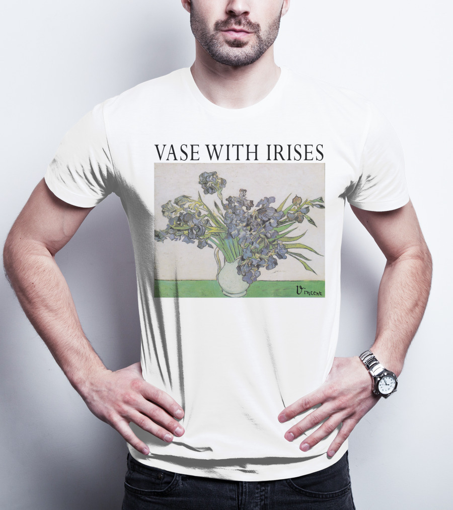 Vase With Irises Vincent T-Shirt