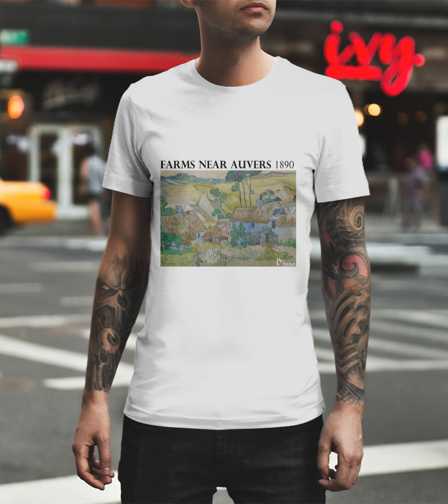 Farms Near Auvers 1890 Vincent Van Gogh T-Shirt