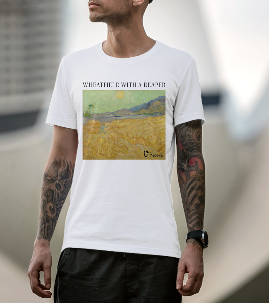 Wheatfield With A Reaper Vincent T-Shirt