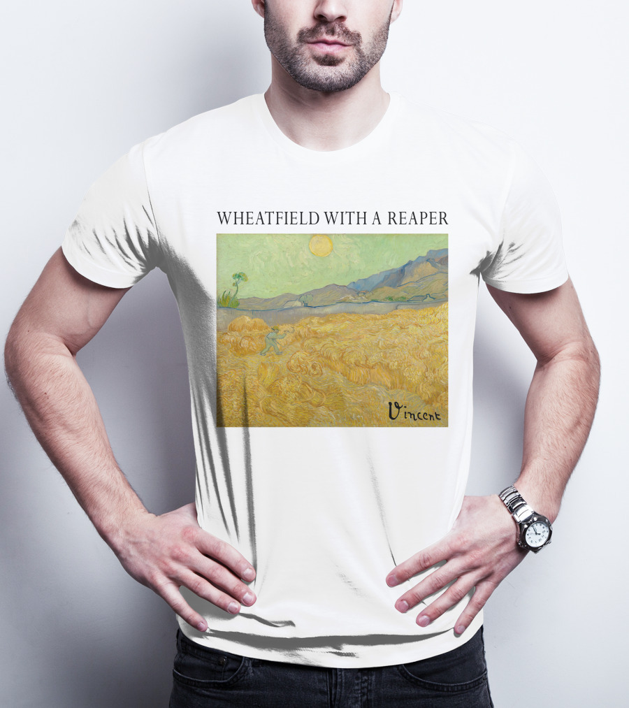 Wheatfield With A Reaper Vincent T-Shirt