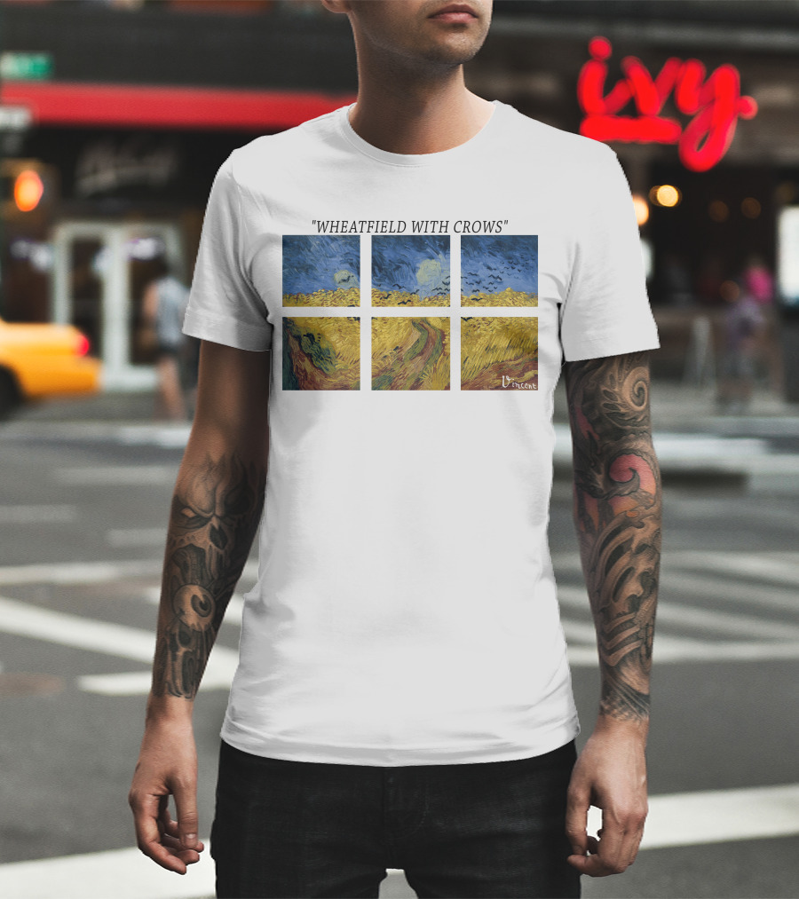 Vincent Van Gogh Wheatfield With Crows Vincent T-Shirt