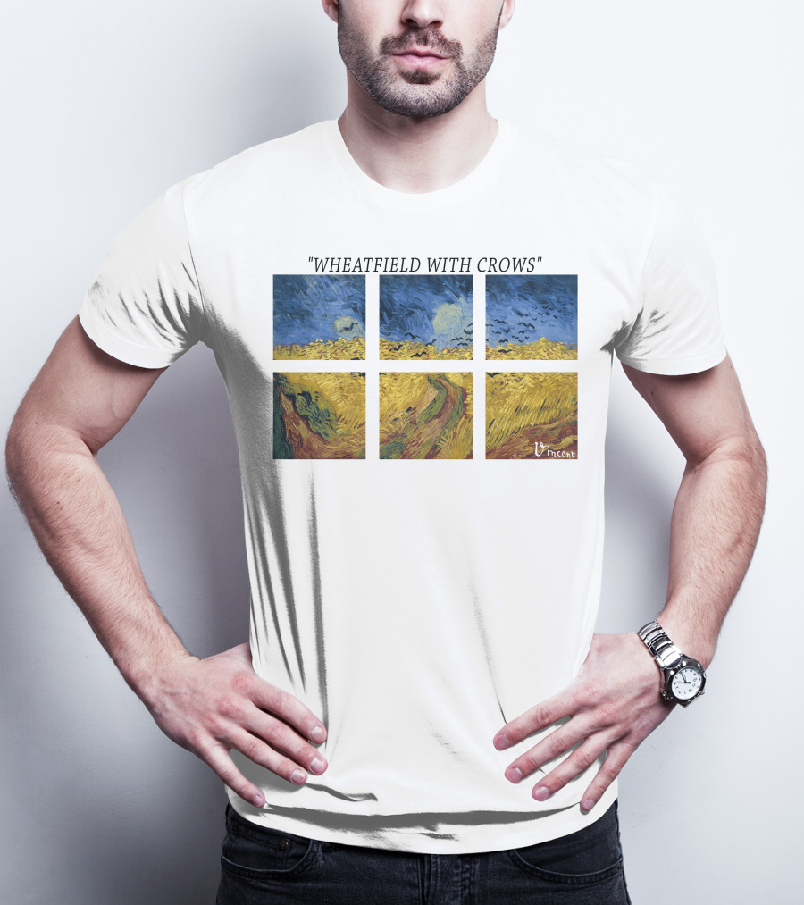 Vincent Van Gogh Wheatfield With Crows Vincent T-Shirt