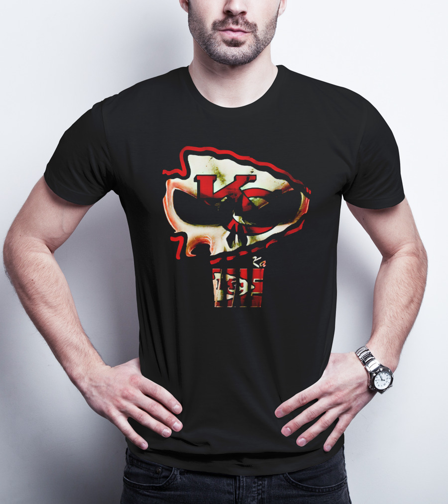 Kansas City Chiefs KC Skull T-Shirt