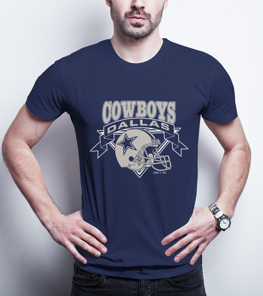 Dallas Cowboys Logo 7 Inc Helmet Star T-Shirt