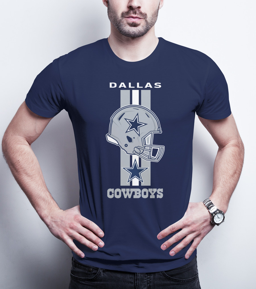 Dallas Cowboys Helmet Star Emblem T-Shirt