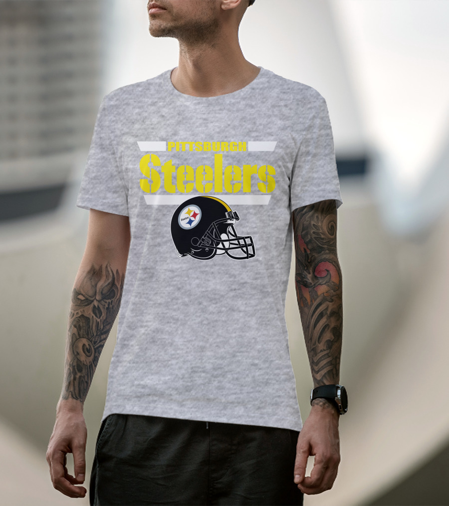 Pittsburgh Steelers Football Helmet NFL Team T-Shirt