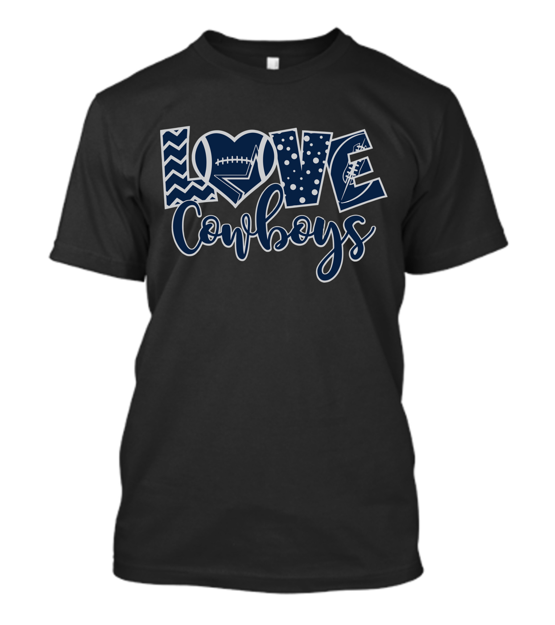 LOVE Cowboys Football T-Shirt