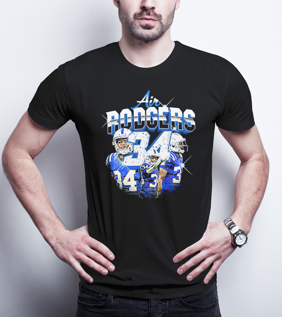 Air Rodgers 34 Indianapolis Colts Players T-Shirt