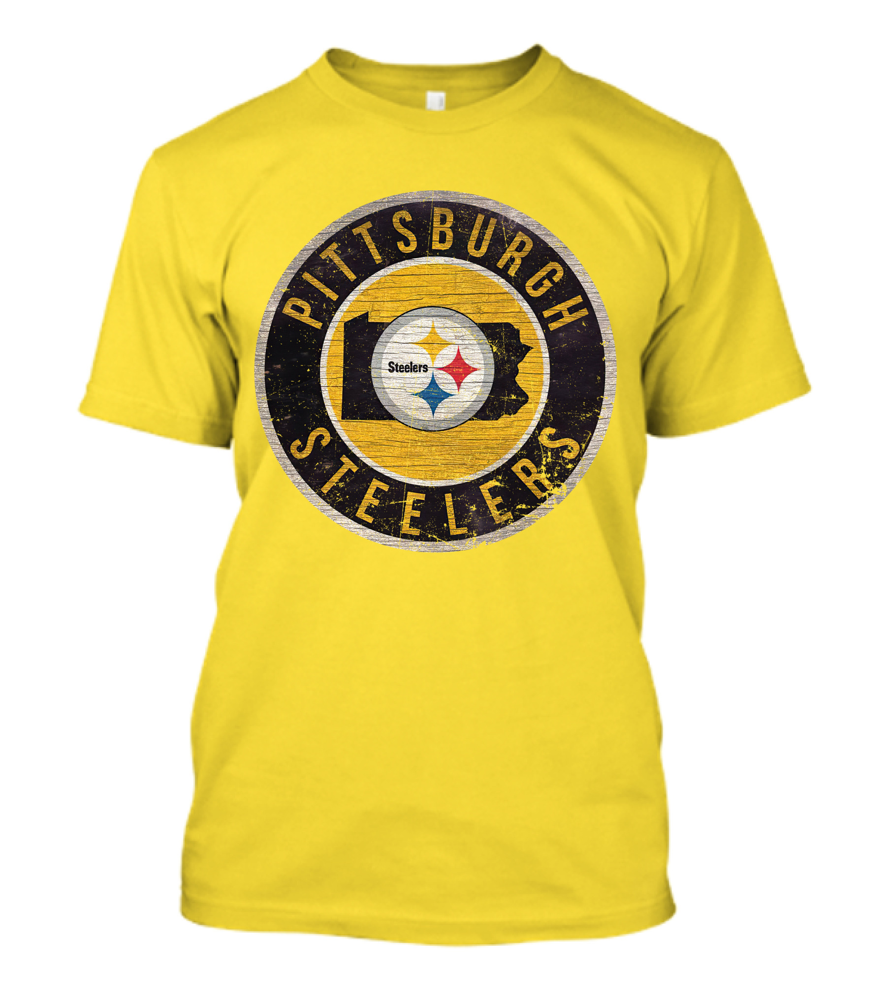 Pittsburgh Steelers Pennsylvania State Logo Circle T-Shirt