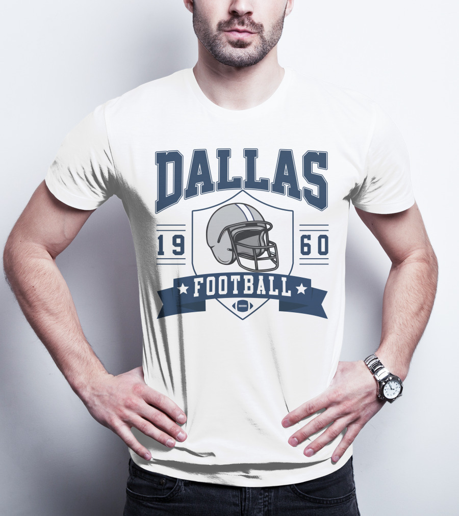 Dallas Football 1960 Helmet T-Shirt