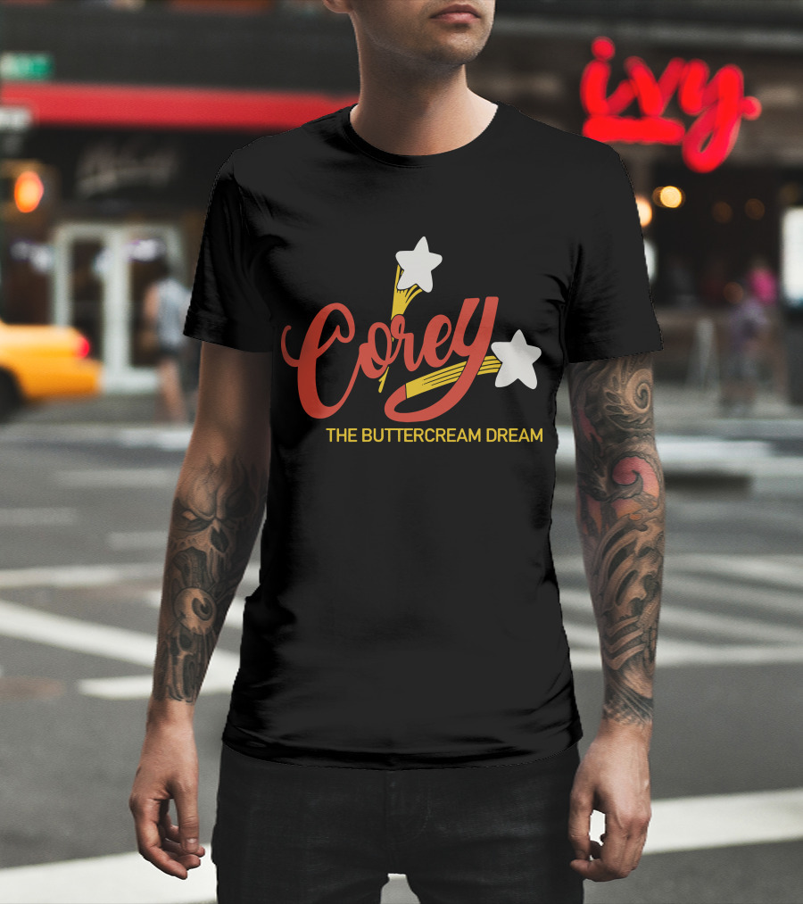 Corey The Buttercream Dream Stars And Swirls T-Shirt