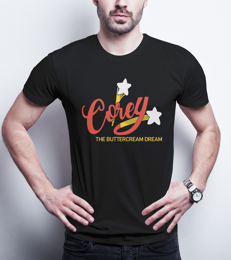 Corey The Buttercream Dream Stars And Swirls T-Shirt