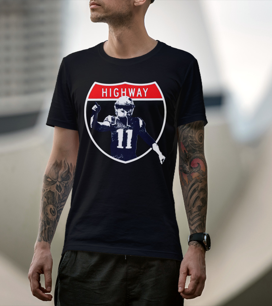 Highway Football Number 11 Shield T-Shirt