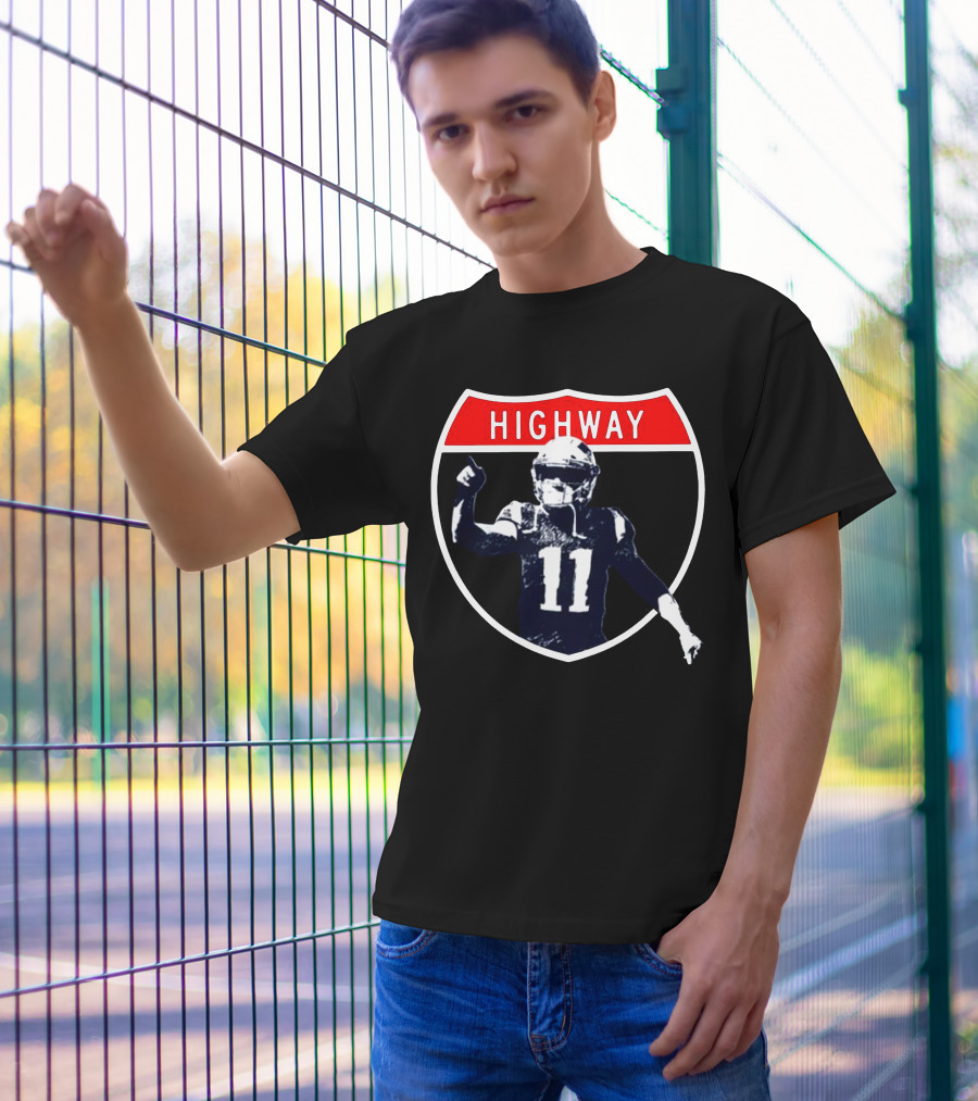 Highway Football Number 11 Shield T-Shirt