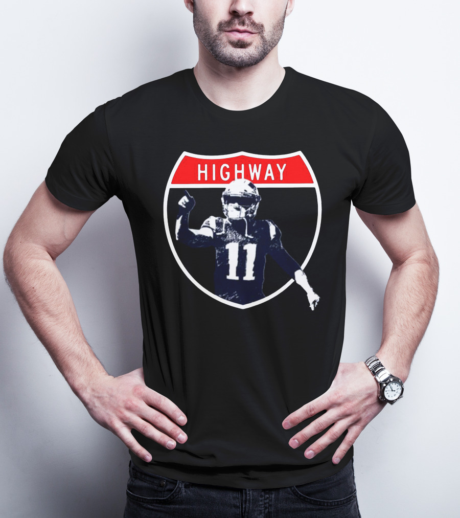 Highway Football Number 11 Shield T-Shirt