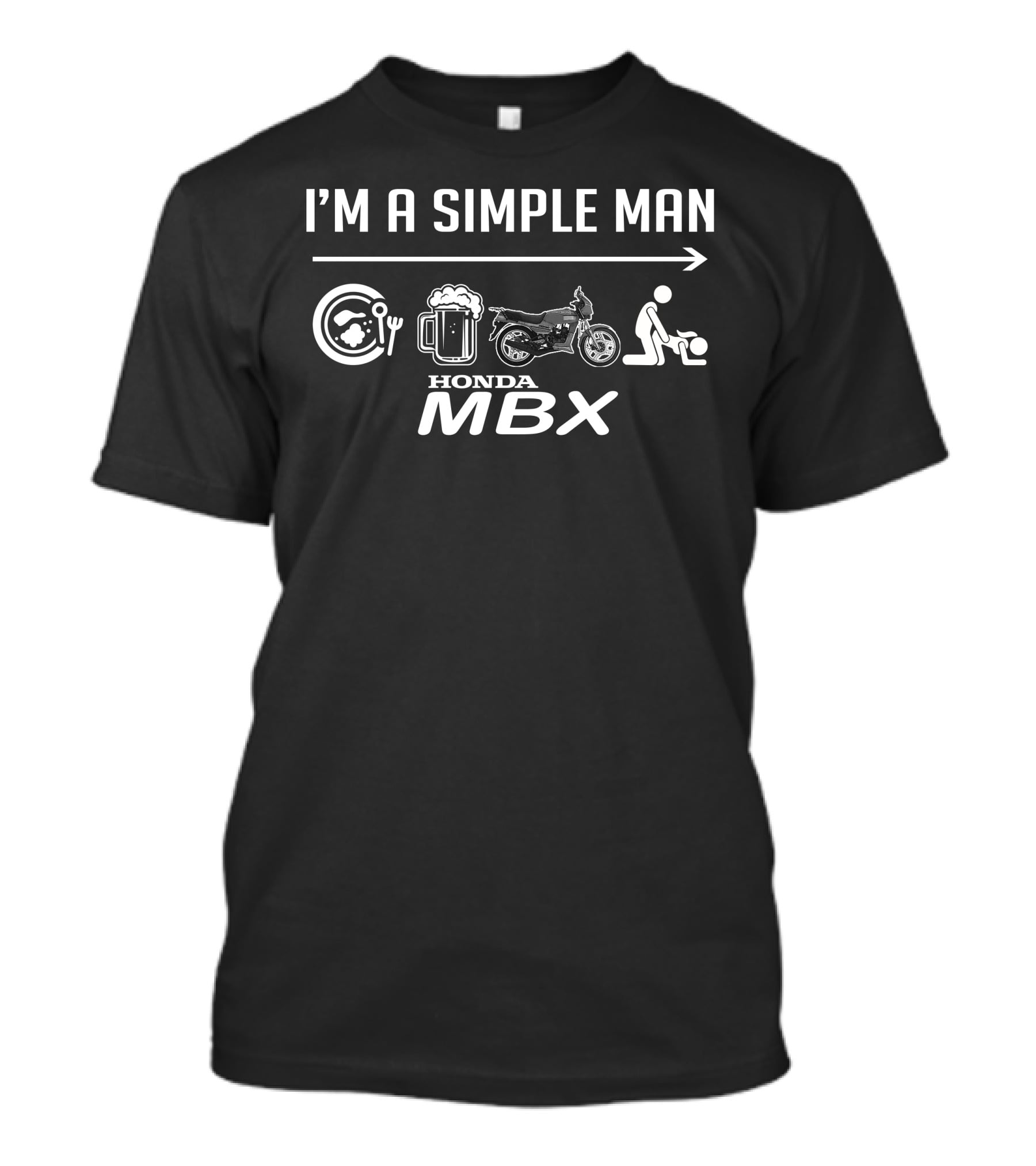 I'm A Simple Man Honda MBX Motocross Icons T-Shirt
