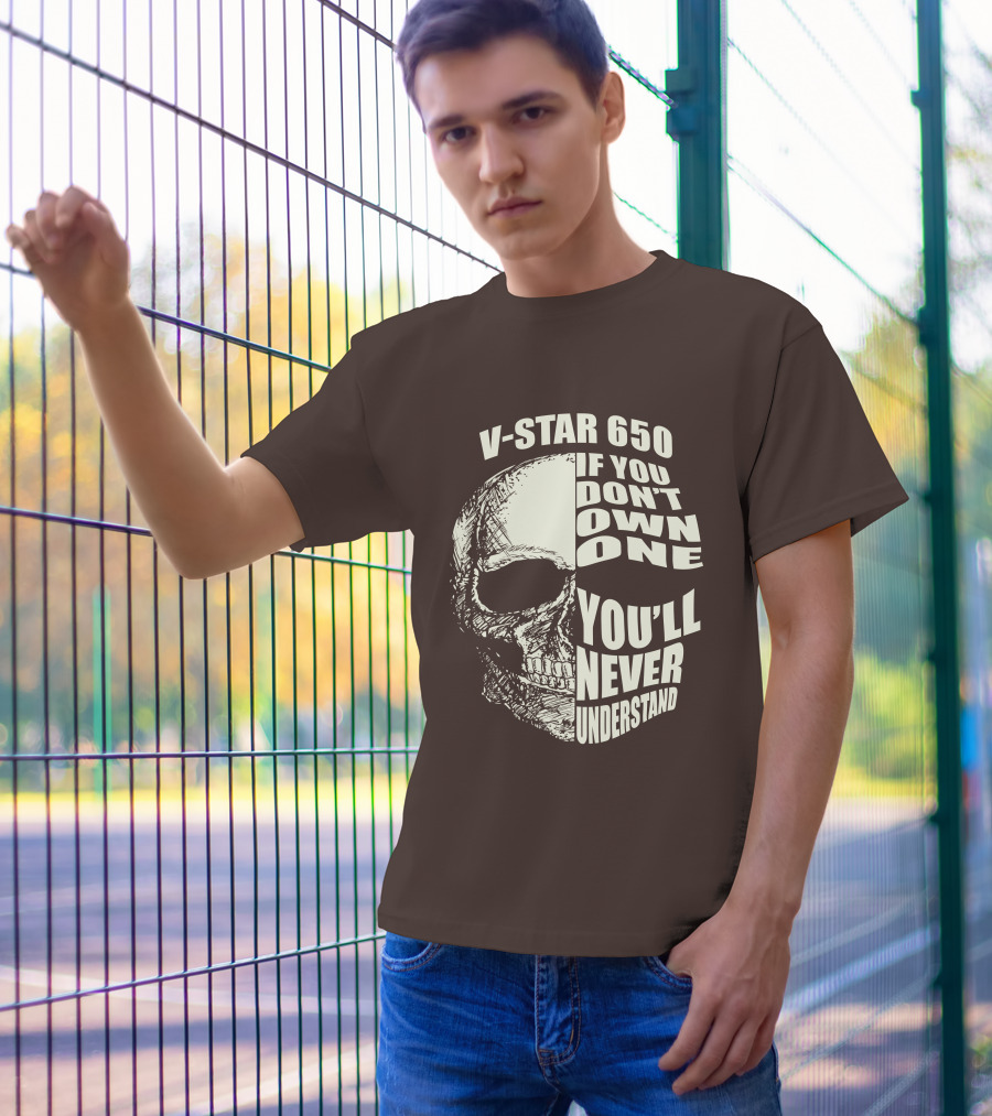 V-Star 650 If You Don't Own One You'll Never Understand Skull T-Shirt
