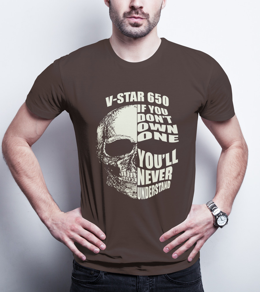 V-Star 650 If You Don't Own One You'll Never Understand Skull T-Shirt