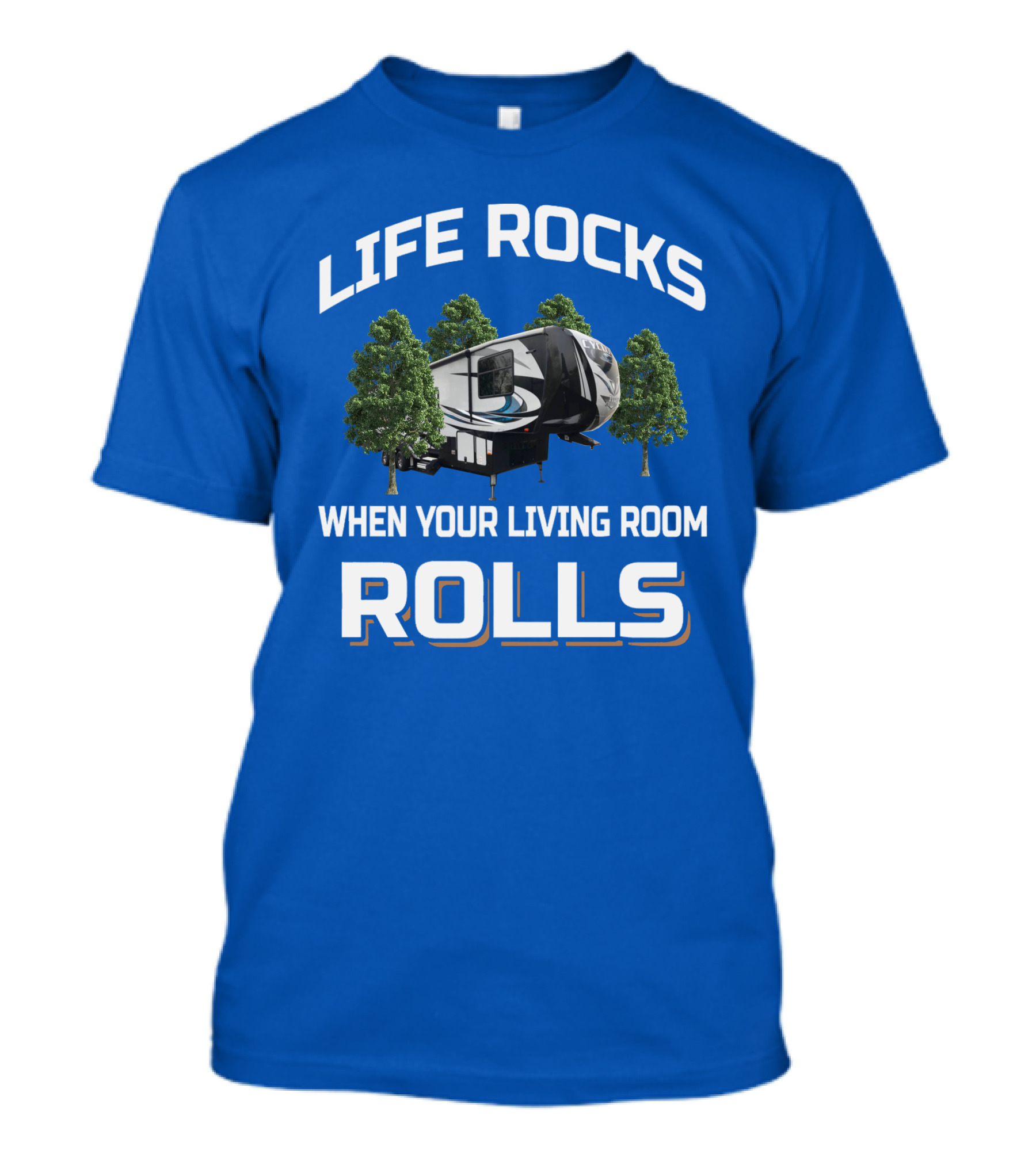 LIFE ROCKS WHEN YOUR LIVING ROOM ROLLS Cyclone T-Shirt
