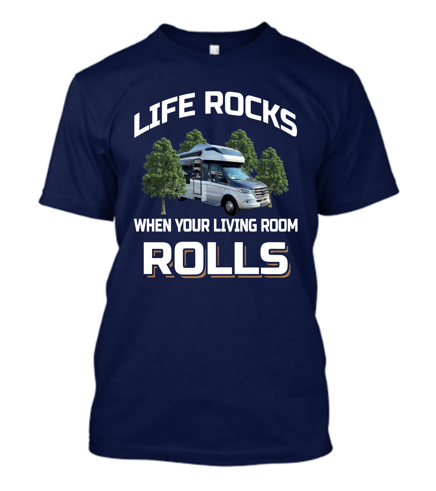 LIFE ROCKS WHEN YOUR LIVING ROOM ROLLS TIFFIN WAYFARER 25 RW T-Shirt