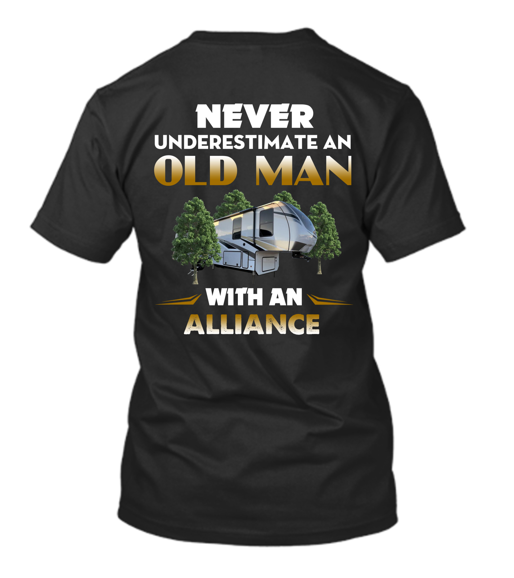 Never Underestimate An Old Man With An Alliance 372RK T-Shirt