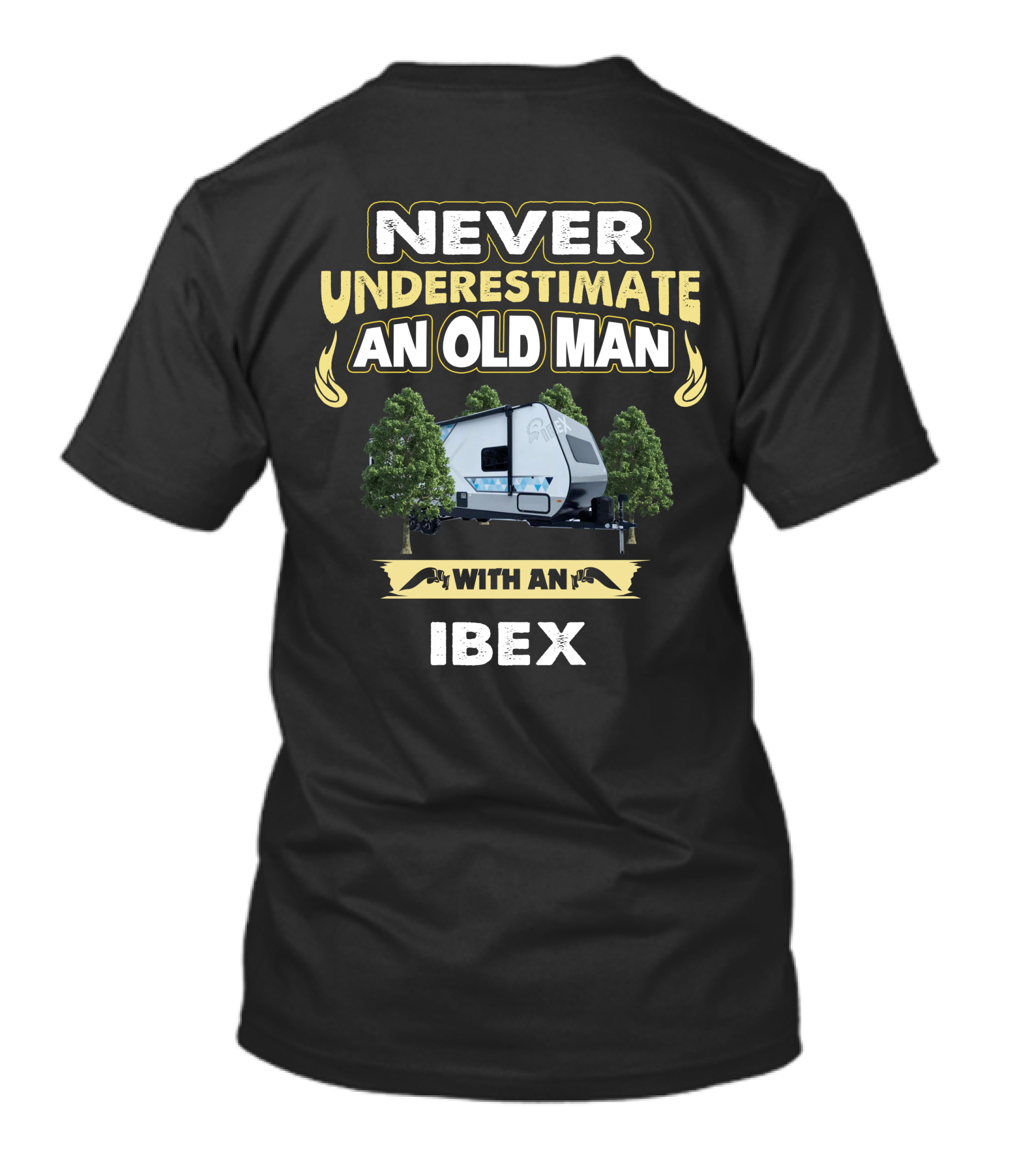 NEVER UNDERESTIMATE AN OLD MAN WITH AN IBEX T-Shirt