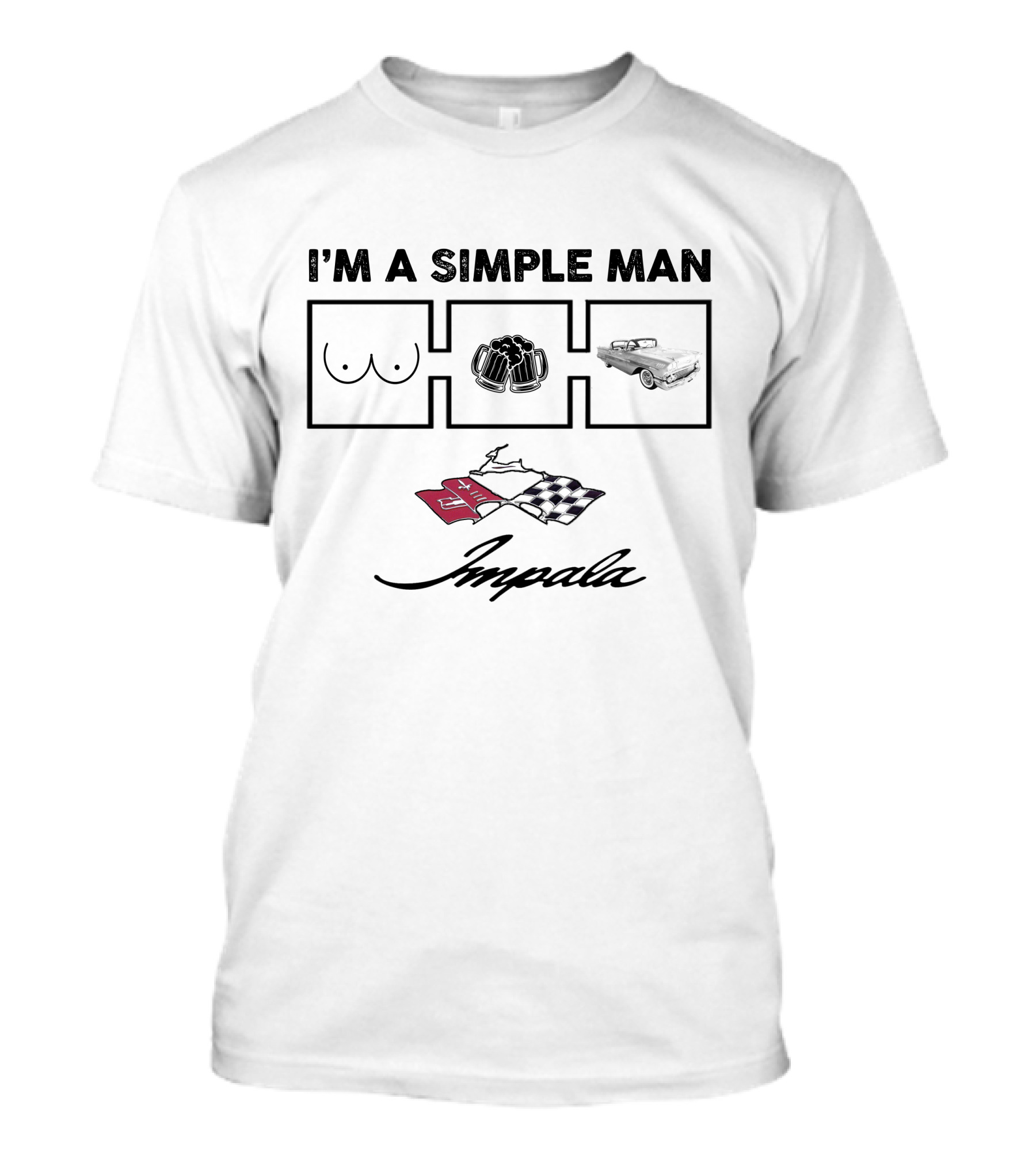 I'm A Simple Man 1958 Impala T-Shirt