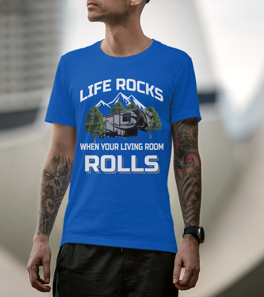 LIFE ROCKS WHEN YOUR LIVING ROOM ROLLS HEARTLAND CYCLONE T-Shirt