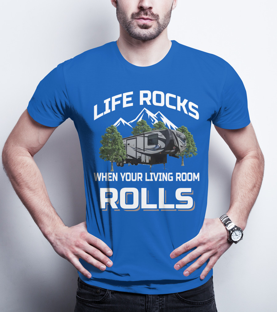 LIFE ROCKS WHEN YOUR LIVING ROOM ROLLS HEARTLAND CYCLONE T-Shirt