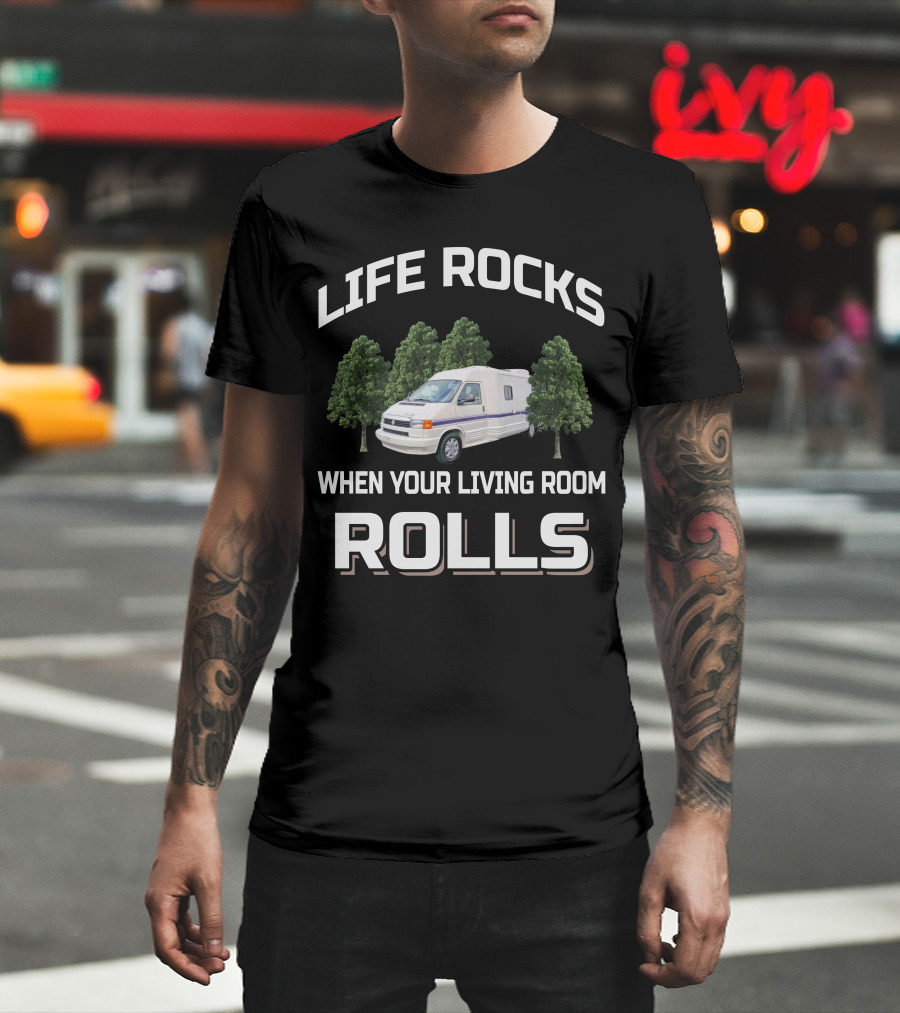 LIFE ROCKS WHEN YOUR LIVING ROOM ROLLS 1995 RIALTA QD T-Shirt