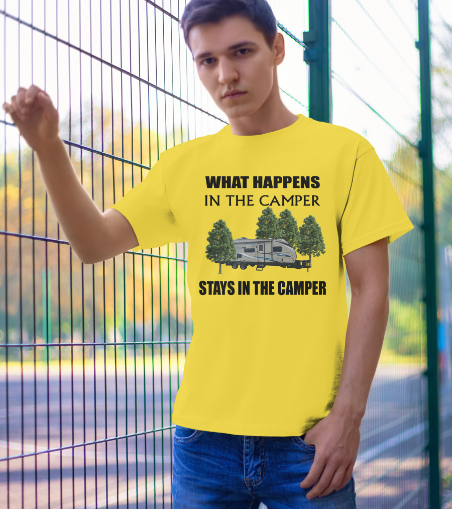 What Happens In The Camper Stays In The Camper Coachman 184 BHS T-Shirt