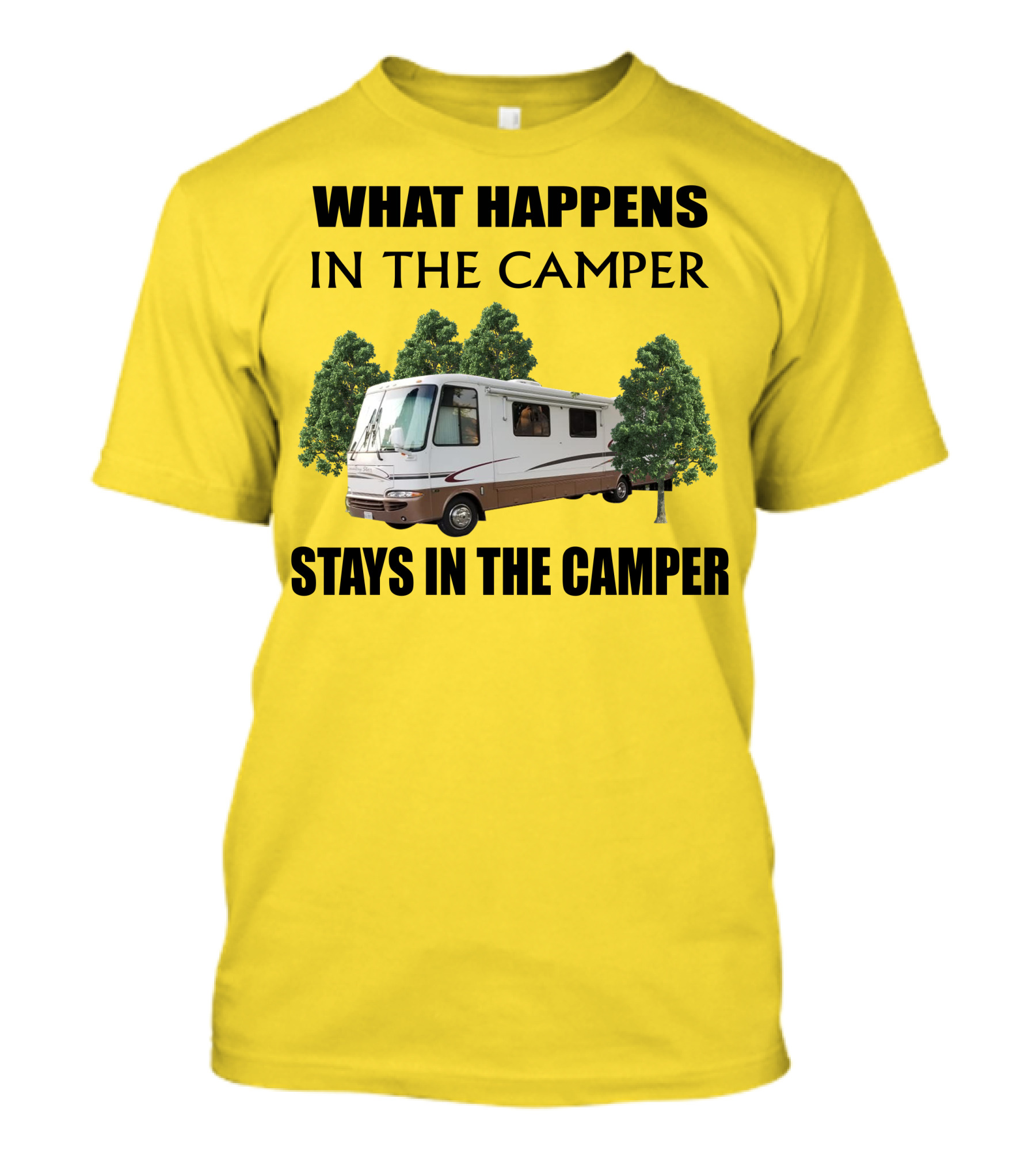 What Happens In The Camper Stays In The Camper RV 2002 Kountry Star T-Shirt